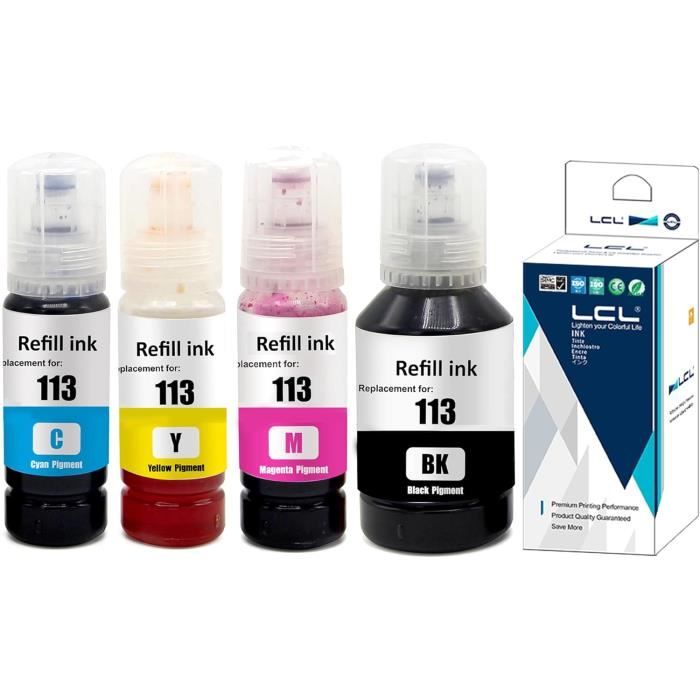 Imprimante Bouteille D'Encre Compatible Remplacement Pour Epson 113 ...