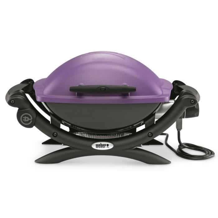 WEBER Barbecue électrique de table - Q 1400 -1560 W - Noir/Violet ...