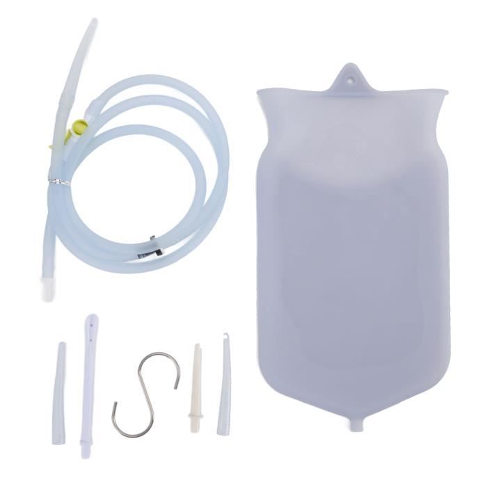 Kit de lavement en silicone 2L - YOSOO - Sac de lavement intestinal ...