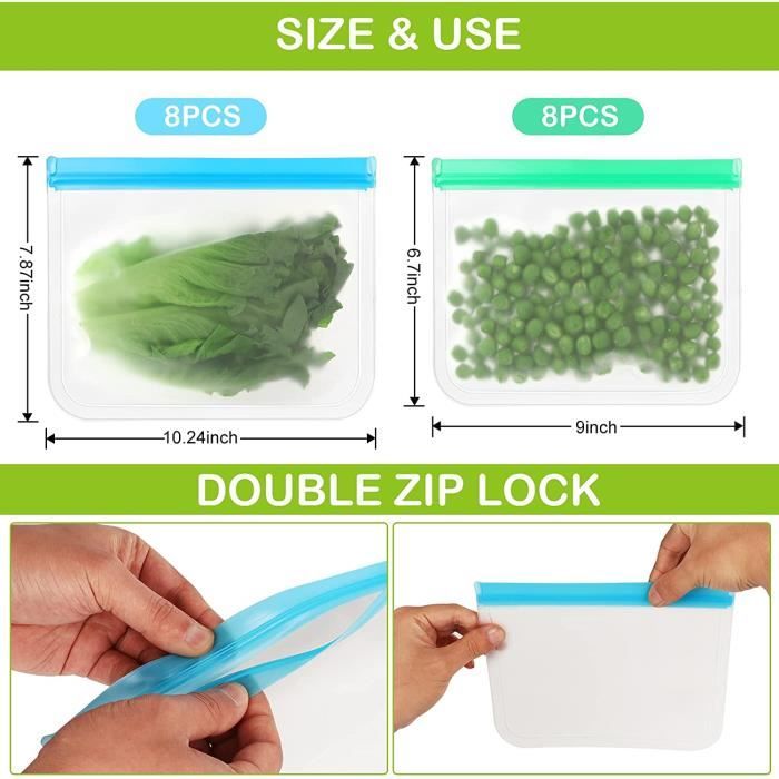 Sac Alimentaire Et Pour Sandwich - Sacs Nourriture Réutilisables ...