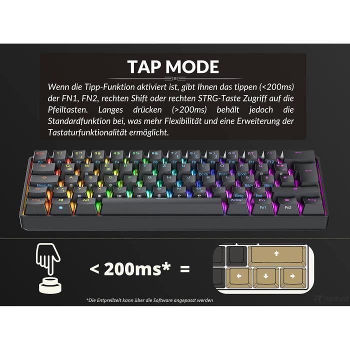 N60 Nova Clavier Mécanique De Jeu 60% | Hot Swap Gaming Keyboard | 62 ...
