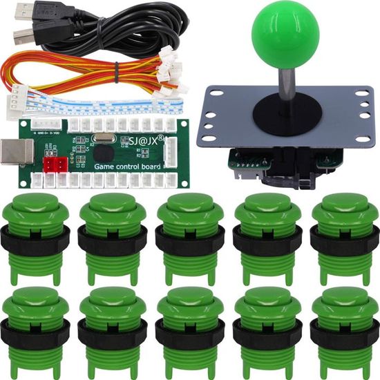 Arcade Game Controller Diy Kit Microswitch Button 48 Way Joystick Zero Delay Usb Encodeur ...