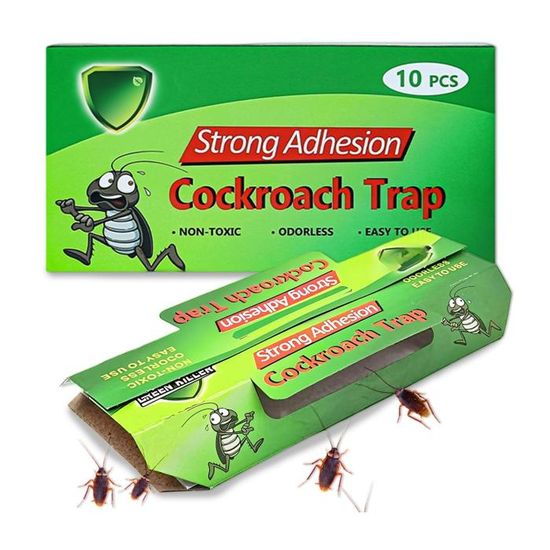 10 Pièces Pièges à Cafards Puissant,Pièges à Cafards et Blattes,Produit ...