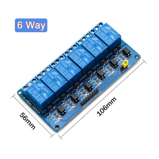 6 voies - 24V - Module De Relais Avec Optocoupleur, Sortie De Relais ...