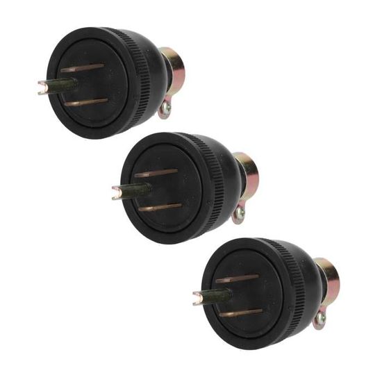 EJ.life prise de générateur américaine 3Pcs American 3 Pole Plugs ...