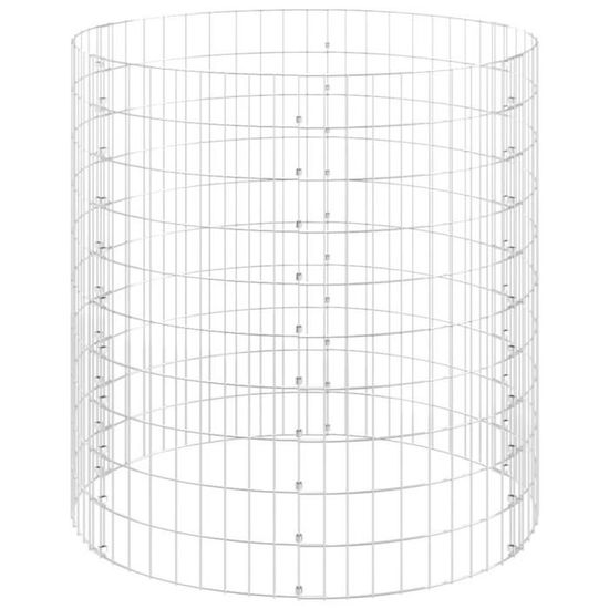 FAFEICY Composteur de jardin Ø100x100 cm Acier galvanisé FA001 ...