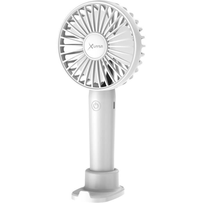 Ventilateur manuel de table rechargeable avec batterie portable - 3 ...