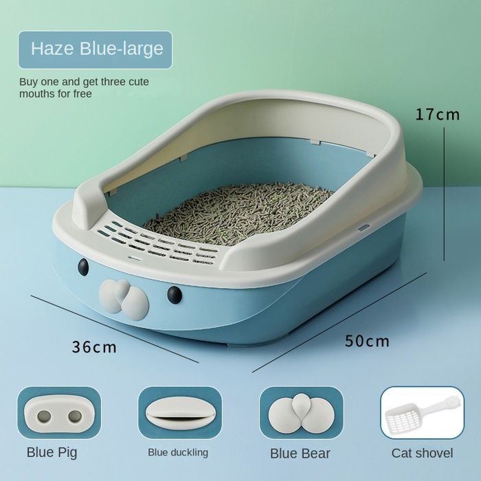 Bacs à sable pour litière pour chat Toilette surdimensionnée Smart Semi ...