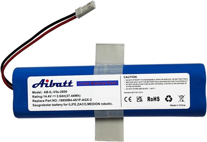 Batterie Li-ion de rechange pour robot domestique iLife Zaco V5s Pro, V5x, V4, V3s Pro, V8s, V50 ...