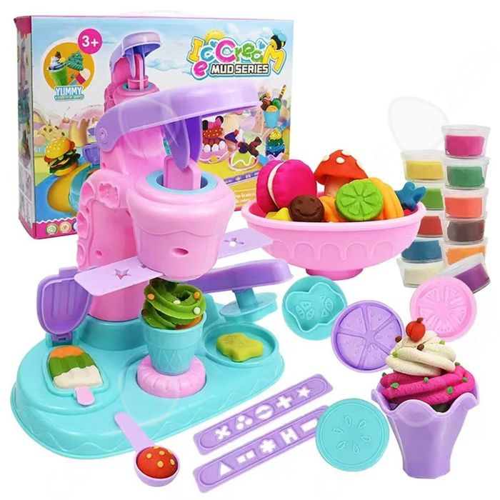 C Outils de pâte a modeler 26pcs machine à glace colorée DIY jouets ...