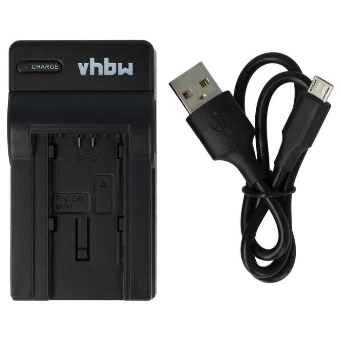 Vhbw Chargeur USB de batterie compatible avec Canon iVIS HF R62 ...