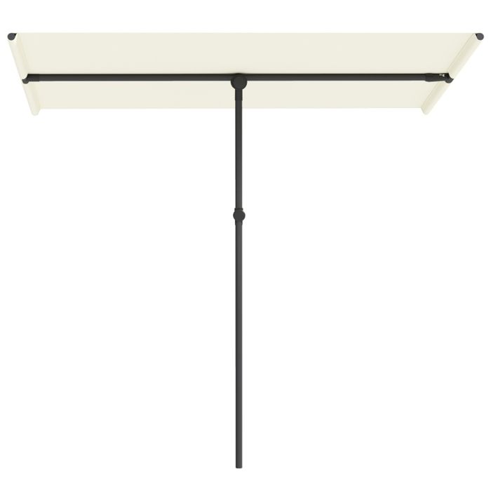 Parasol Outsunny pivotant à 180 degrés, réglable en hauteur, avec mât ...