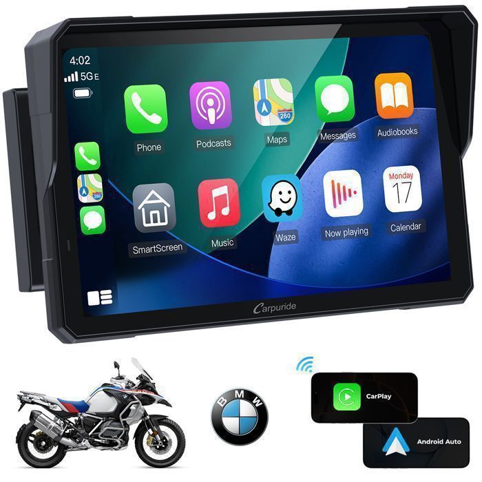 CARPURIDE W702B Autoradio 7"écran CarPlay sans fil et Android Auto pour ...
