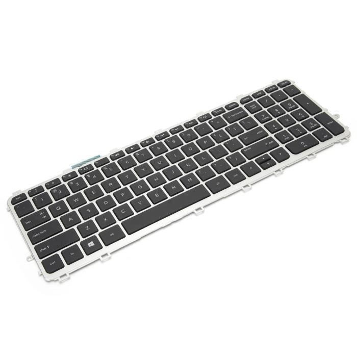 ARAMOX Clavier d'ordinateur portable Clavier Portable avec Cadre Argent ...