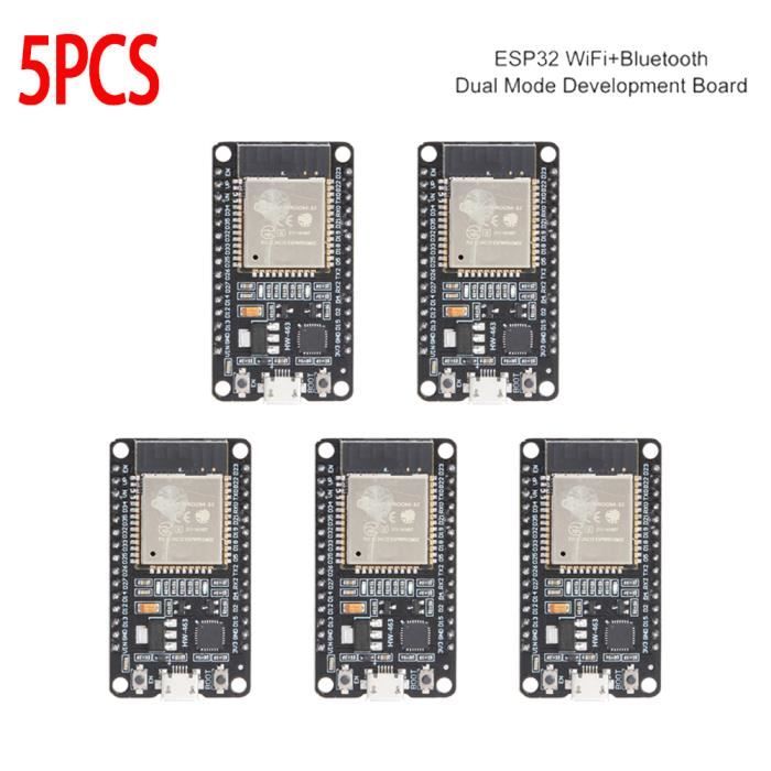 5pcs - Carte de développement ESP32,WiFi + Bluetooth, Module PCB 30 ...