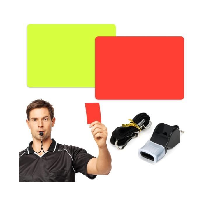 Kit d'Arbitre de Football - Carton Arbitre Set - Sifflet, Carte Jaune ...