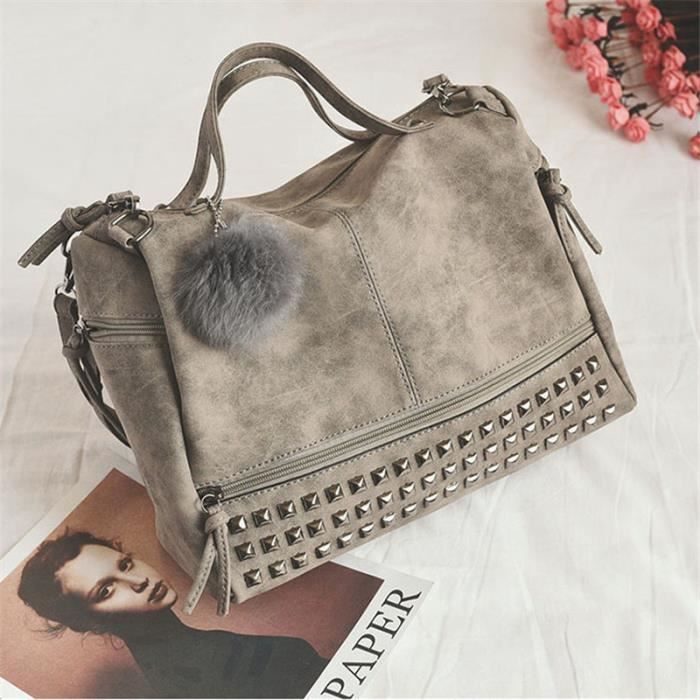 Sac à Main Femme Sac à Bandoulière En Cuir Givré à La Mode Européenne