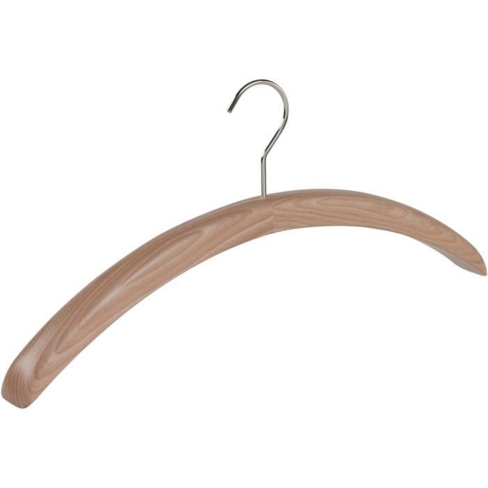 Le Gèant du Cintre - 2 x Cintre penderie Paris Bois hêtre Verni Naturel ...