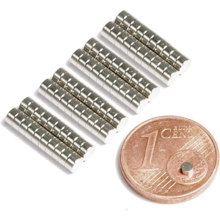Mini aimant néodyme pour tableau magnétique, réfrigérateur, disque ...