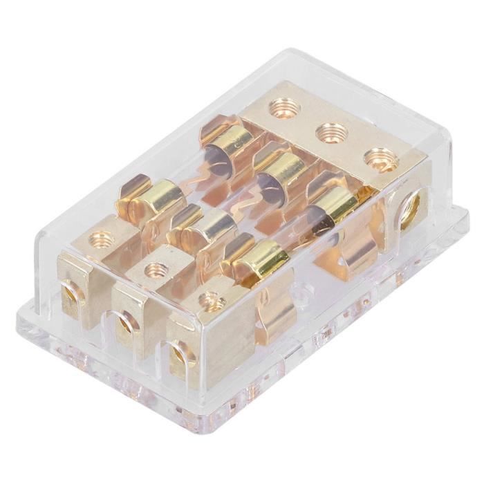 ZJCHAO Boîte à fusibles Boîte de porte-fusible à 3 voies 1x0GA dans le ...