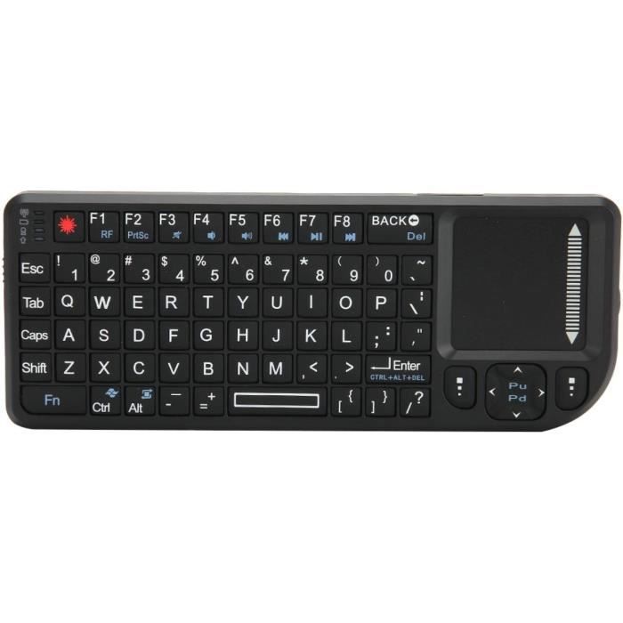 Mini Clavier Complet Sans Fil, Pavé Tactile Bouche 2,4 G Rétroéclairage ...