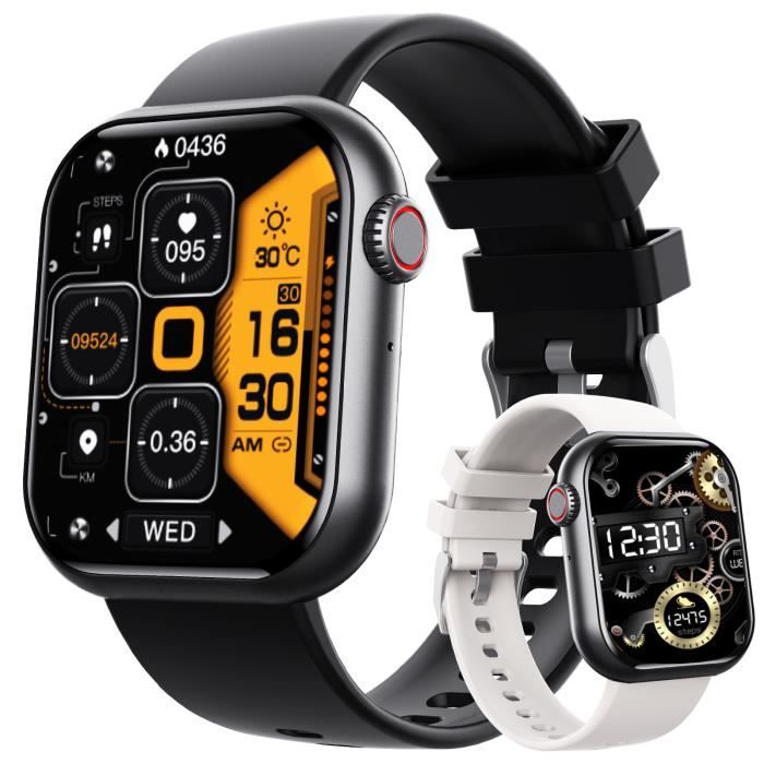 Chronus Montre Connectée Femme Homme 1,91'' HD avec Appel Bluetooth-Tracker d'Activité-Fréquence ...