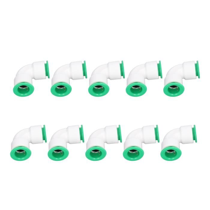 HURRISE 10Pcs Kit Raccord Coude PPR Tuyau Piscine Irrigation- Connexion ...