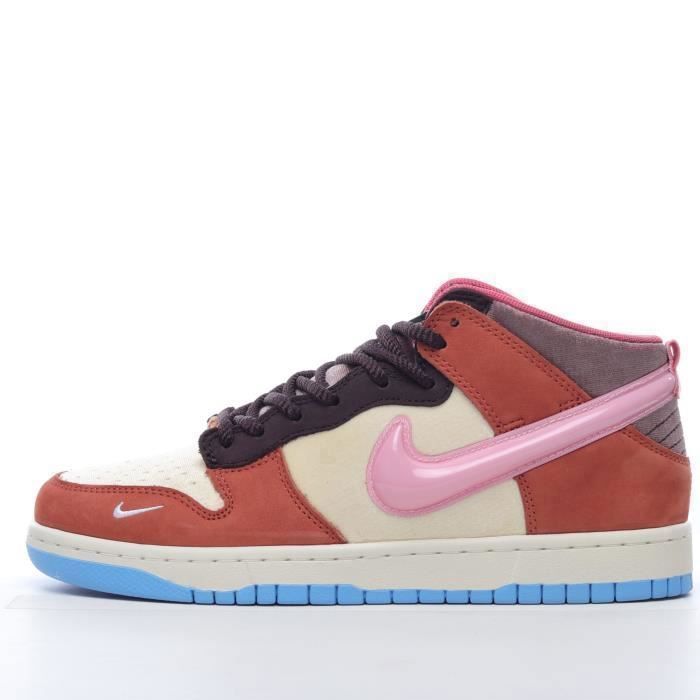 Baskets Social Status x ni-ke Dunk Mid Chocolate Milk DJ1173-700 Homme ...