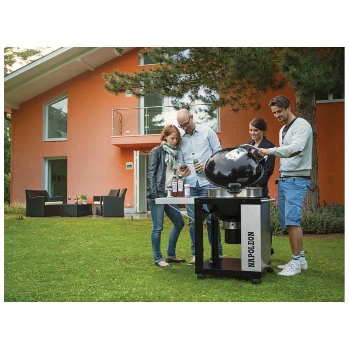 Barbecue charbon de bois Napoleon Rodéo Pro 57 cm sur chariot avec ...