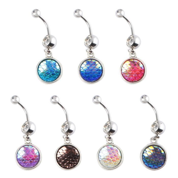 7 Pcs Échelle de Poisson Conçu Pendentif Suspendu En Acier Inoxydable ...