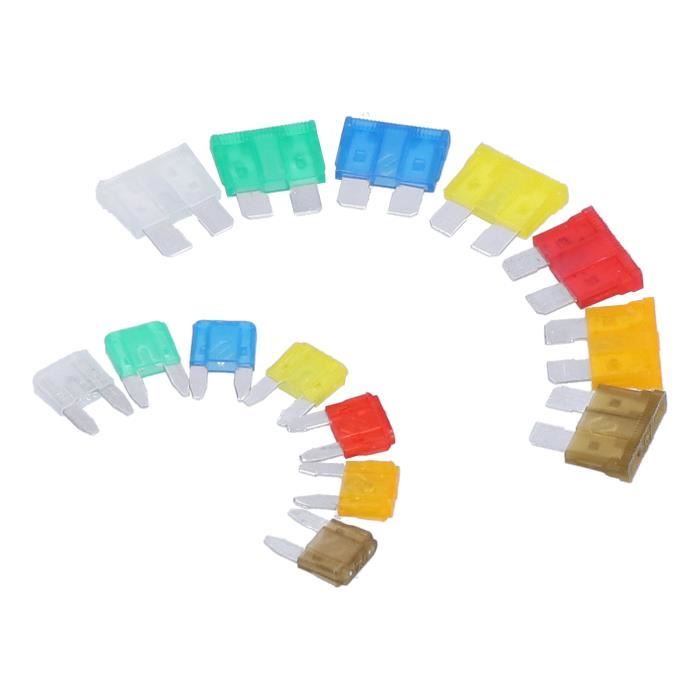 SURENHAP kit d'assortiment de fusibles de voiture Kit d'assortiment de fusibles automobiles, 220 ...