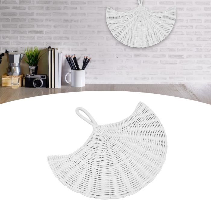 SURENHAP Décoration murale d'éventail en rotin Décoration murale en ...