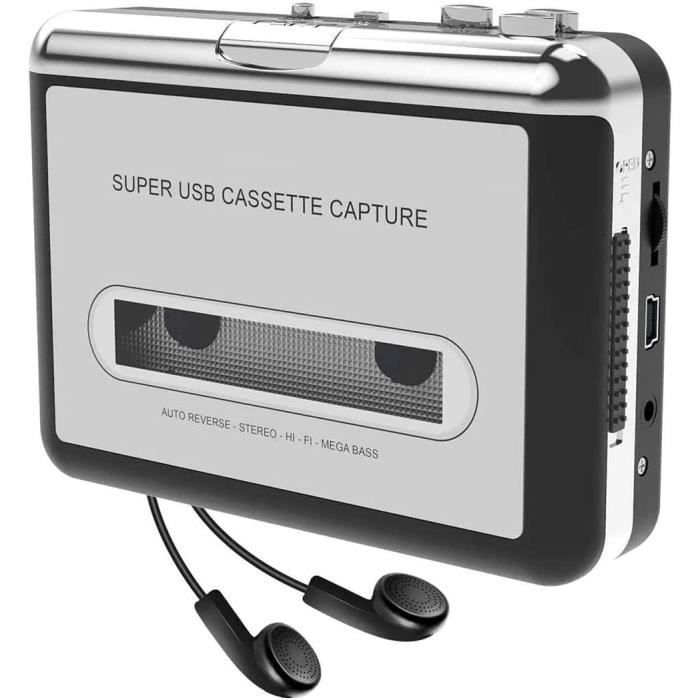 Lecteur De Cassettes, Convertisseur De Cassettes Usb En Mp3, Lecteur De ...