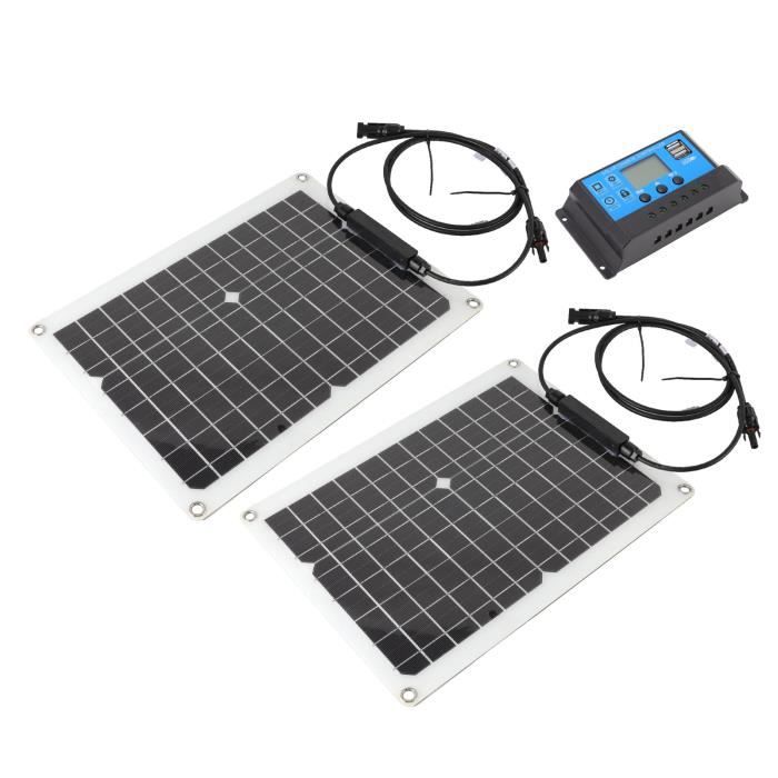 Kit de panneau solaire - YOSOO - 50W - 2 panneaux - Silicium monocristallin - Résistant aux ...