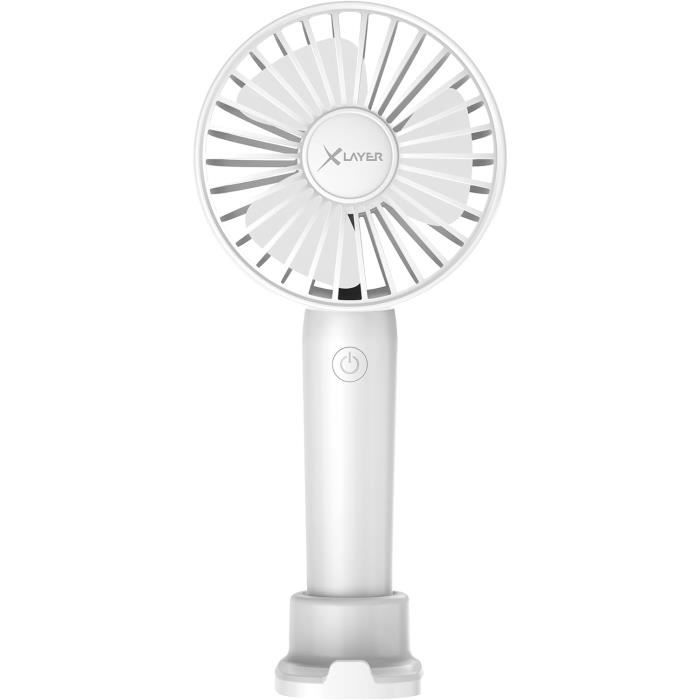 Ventilateur manuel de table rechargeable avec batterie portable - 3 ...