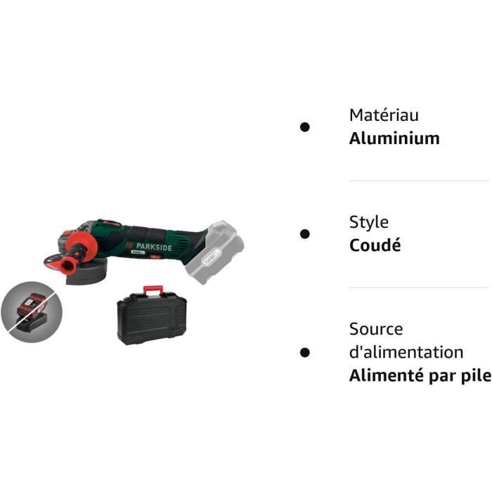 Meuleuses D angle - Pwsa 20-li Meuleuse Sans Fil 125 Mm X 20 Équipe (sans Batterie/chargeur ...