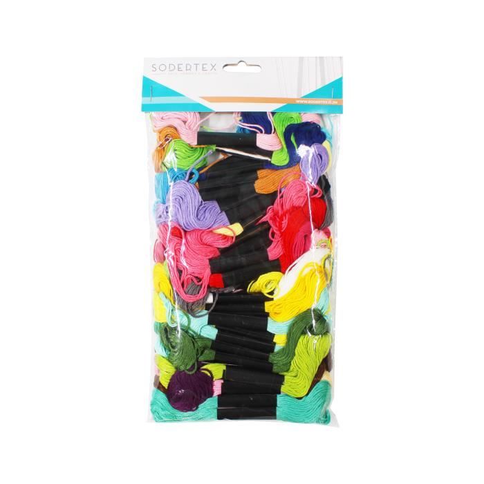 Fil à broder - Sodertex - Assortiment de 52 pièces - Multicolore ...