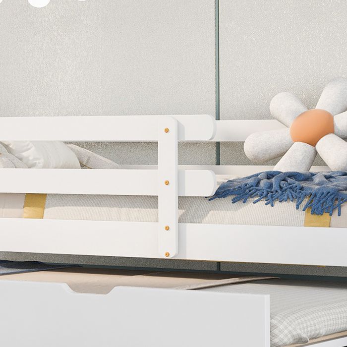 Lit cabane extensible 90 x 200 cm Lit enfant gigogne Bois massif de pin ...