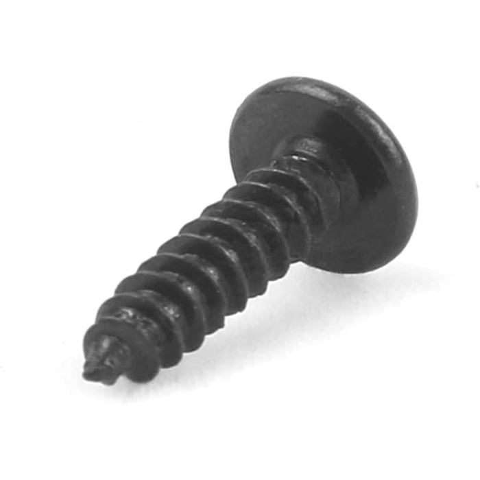 50 PCS Autotaraudeuses Vis À Bois - Acier Au Carbone Vis Vis à Tête Cruciforme Tête Ronde Noir ...