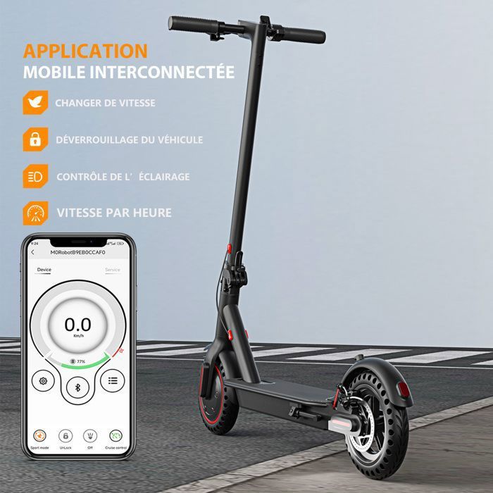Trottinette Électrique Vankel J03 350W • Pneus 8,5" • Batterie 36V 10 ...