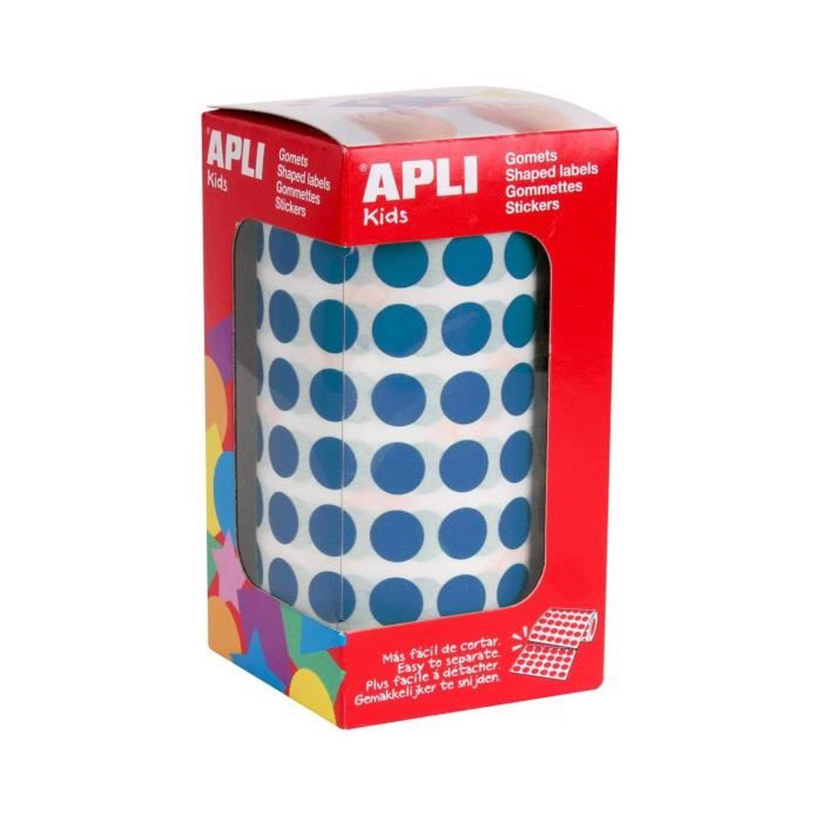 Rouleau de 5192 Gommettes Rondes 10,5 mm Bleu - Cdiscount Jeux - Jouets