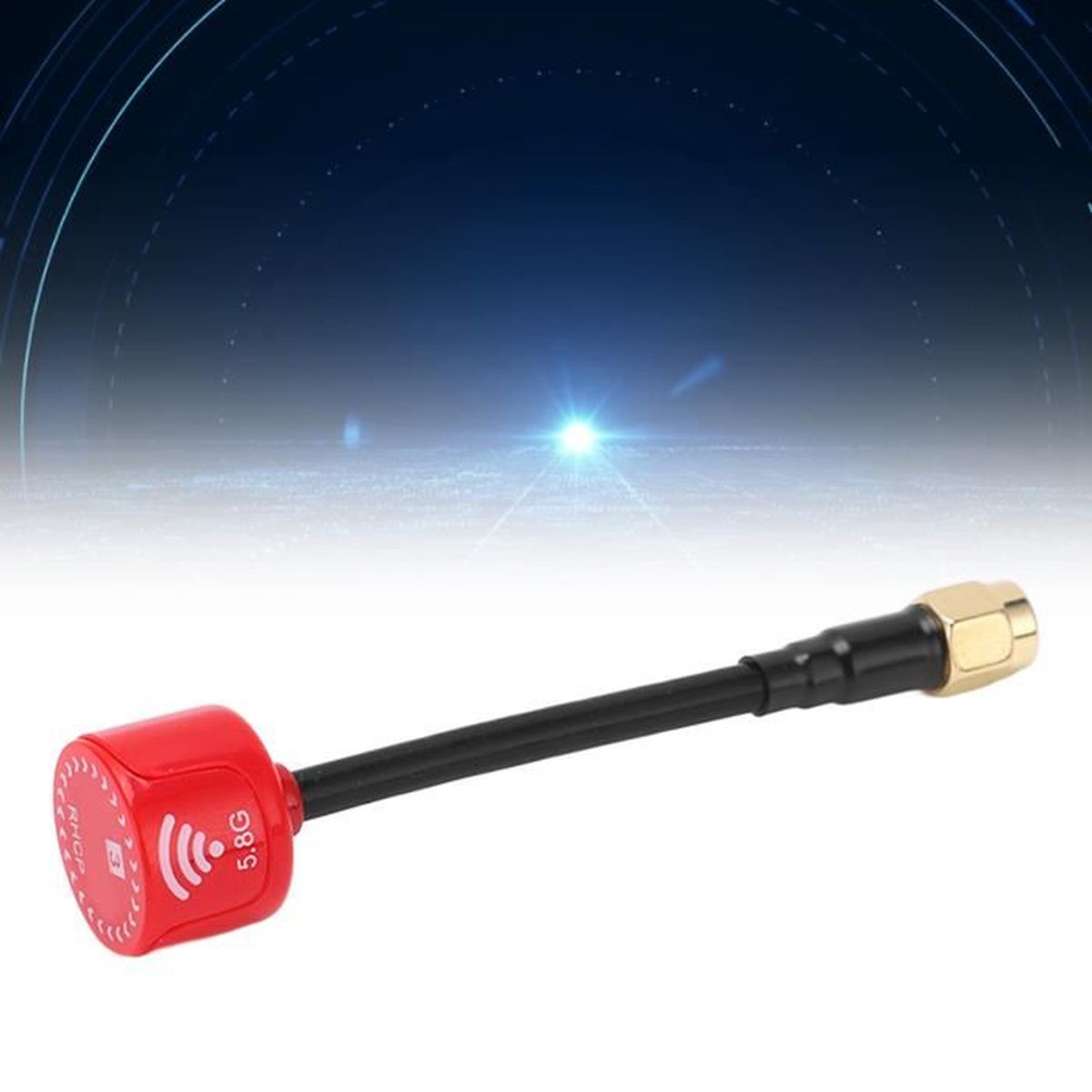 Dilwe Antenne FPV Drone 5.8GHz 85mm 2.5Dbi pour RC Quadcopter Racing ...