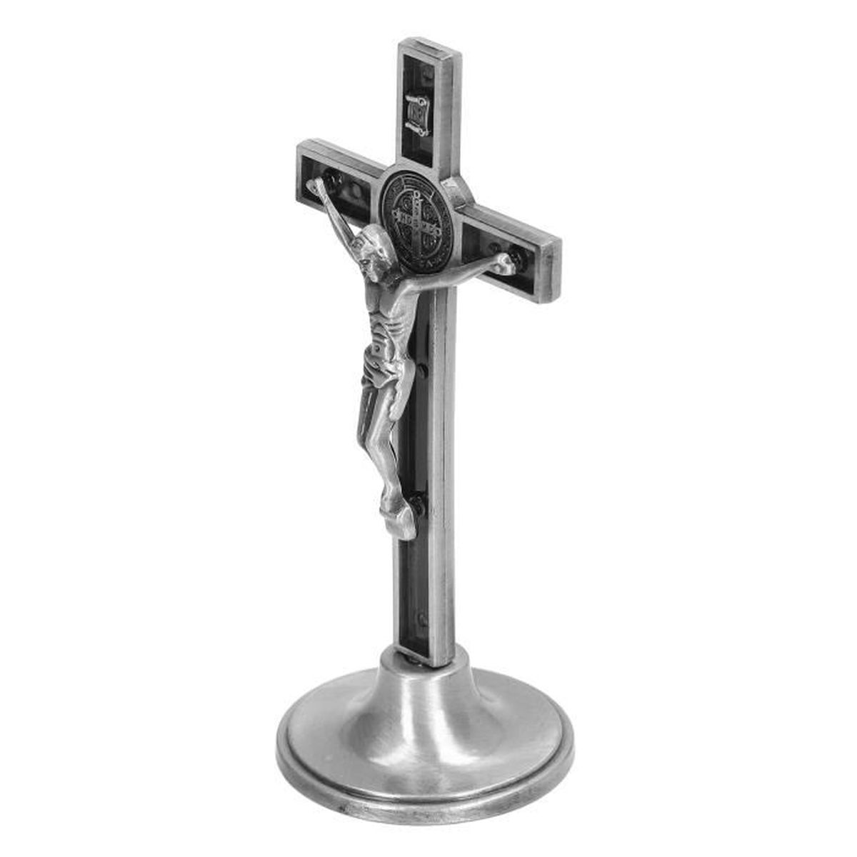 Sonew Croix murale crucifix Croix Catholique Faite à la Main en Alliage ...
