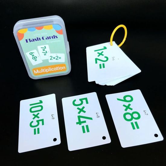 Cartes Flash Maths pour Enfants,Jouet Arithmétique Montessori,Addition ...