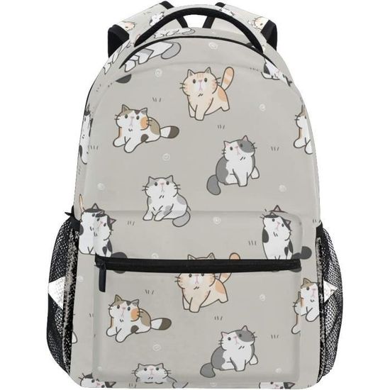 Sac À Dos D'École Sac À Dos Motif Chats[H593] - Cdiscount Bagagerie ...