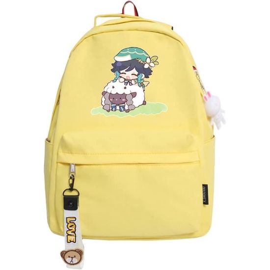 Anime Genshin Impact Sac À Dos Venti Diluc Daypack Fischl Bookbag ...