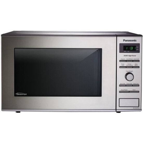 Panasonic NN-SD372SR, Comptoir, Micro-ondes uniquement, 950 W, boutons, Rotatif, Acier ...