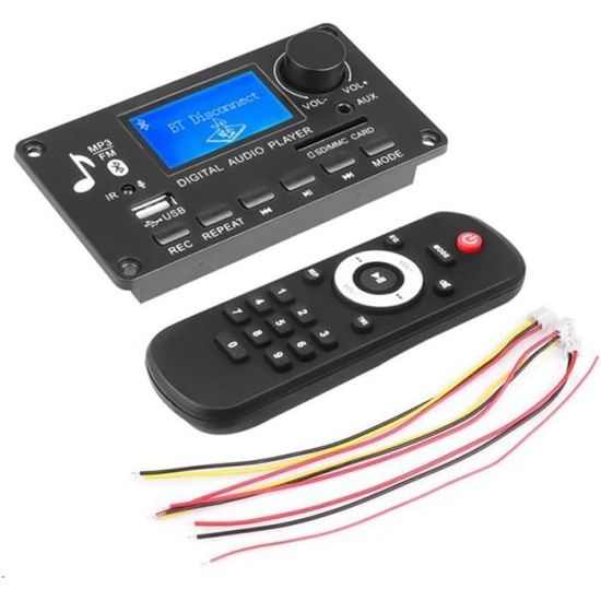 Dc 12V Mp3 Décodeur Carte Amplificateur Autoradio Récepteur Lecteur Mp3 ...