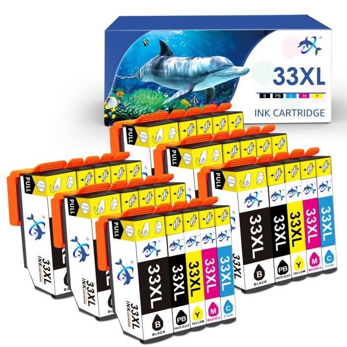 FINEST-4U 30-Pack Cartouche Epson 33 XL 33XL multipack Compatible avec ...