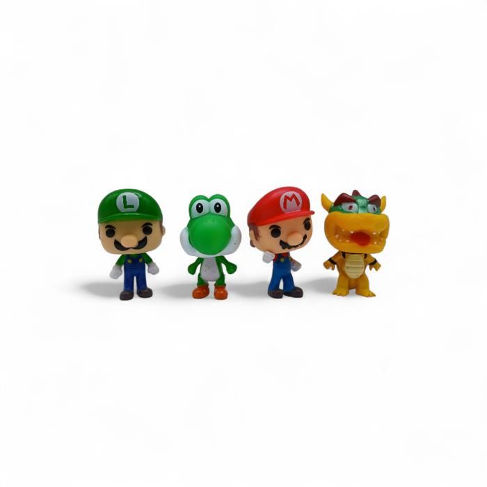 BOITE 4 FIGURINES MARIO BROSS DE 8 CM Petit Budget ,Ornements ...